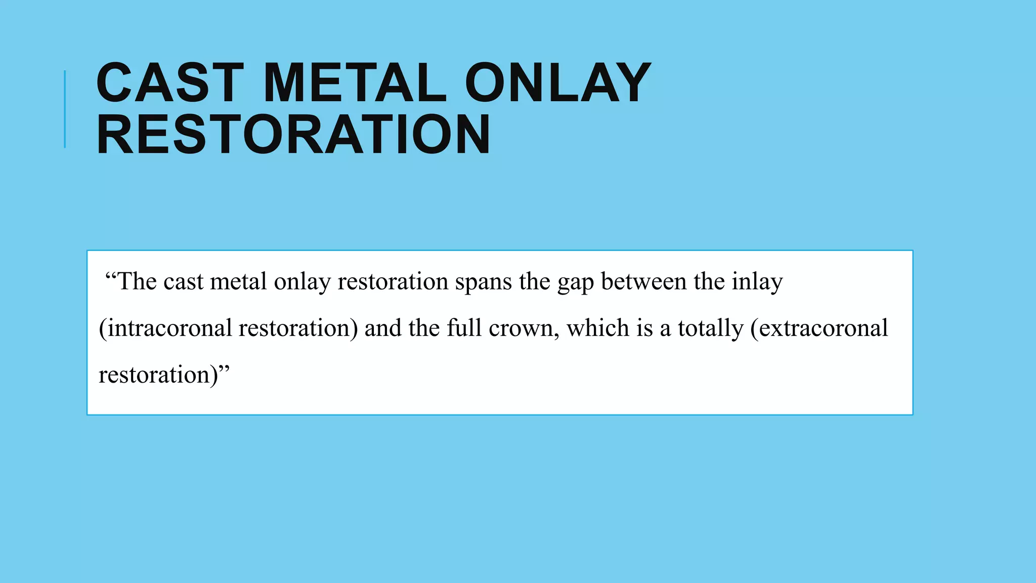 Onlay | PPTX
