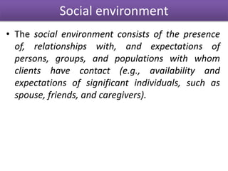 contexts and environments in occupational therapy | PPTX