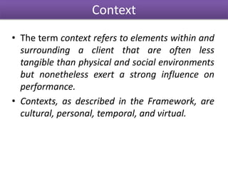 contexts and environments in occupational therapy | PPTX
