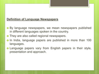 5.growth of indian language press edited | PPTX