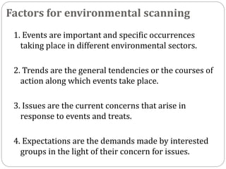 Strategic Management Environmental Scanning | PPTX
