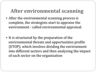 Strategic Management Environmental Scanning | PPTX