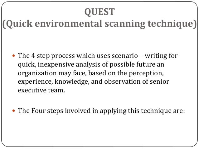Strategic Management Environmental Scanning
