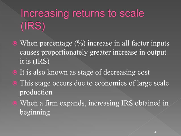 Returns to scale | PPTX