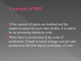 Returns to scale | PPTX