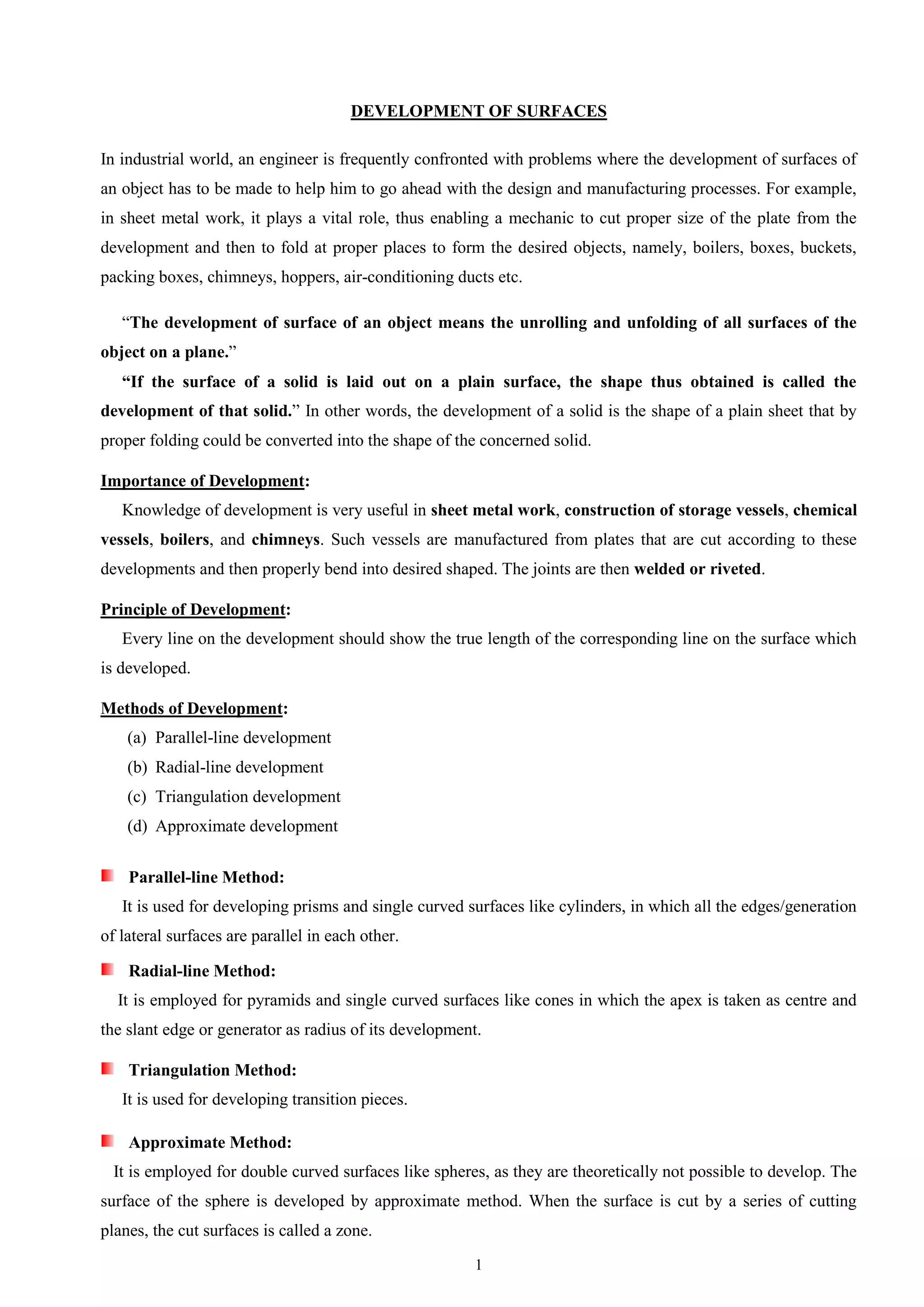 5. development of surfaces | PDF