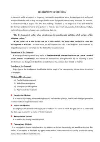 Development of surfaces | PDF