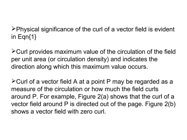 5. lec5 curl of a vector | PPT | Physics | Science