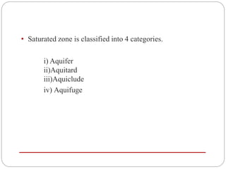 saturation zone | PPTX