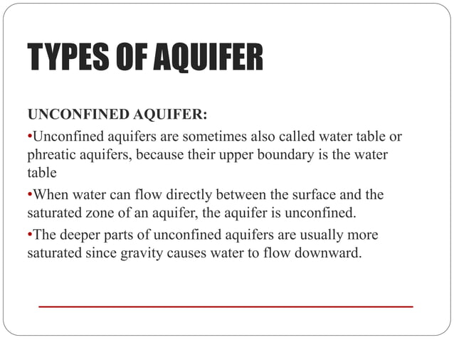 saturation zone | PPTX | Geography | Science