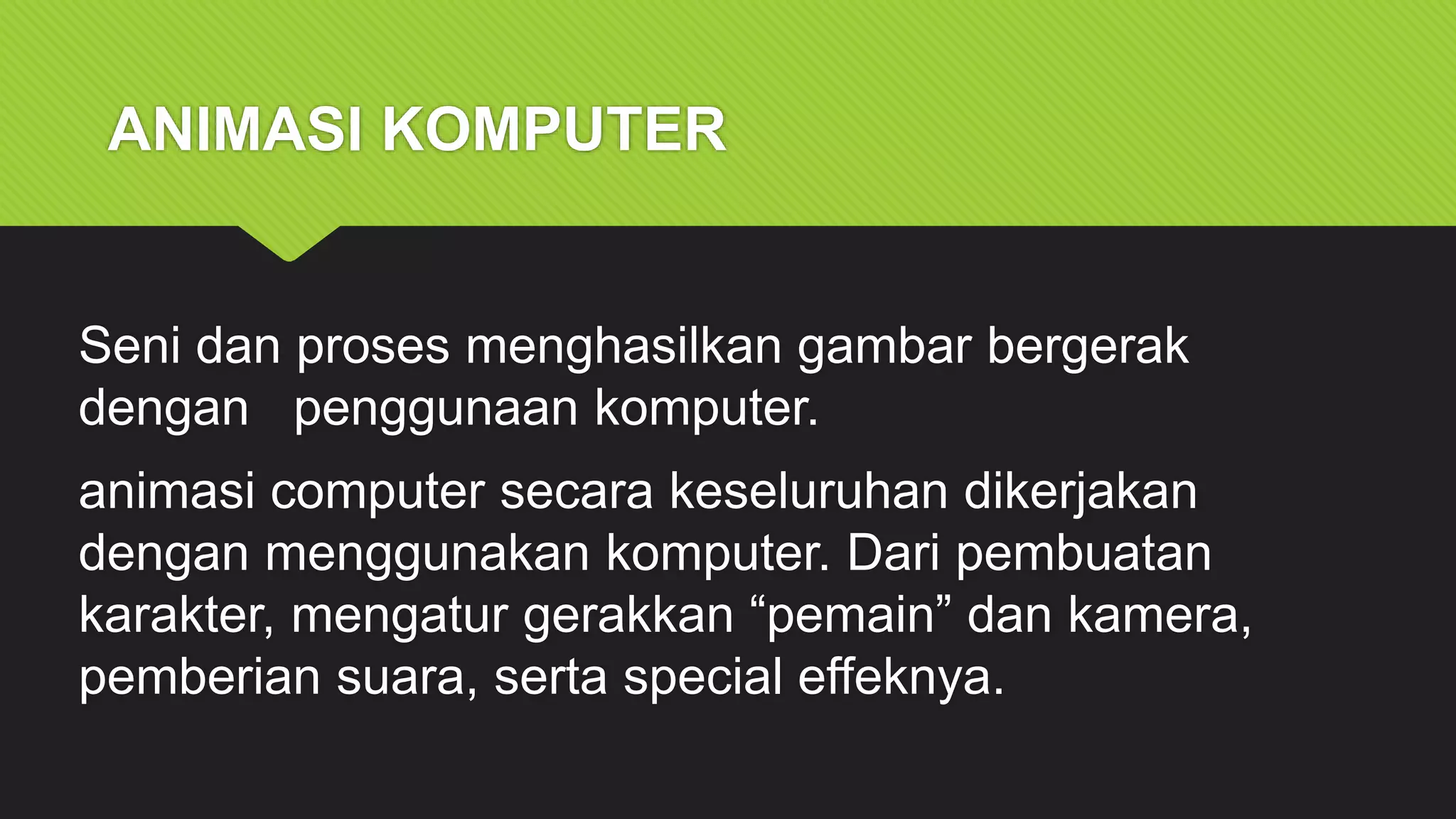 Animasi komputer | PPTX