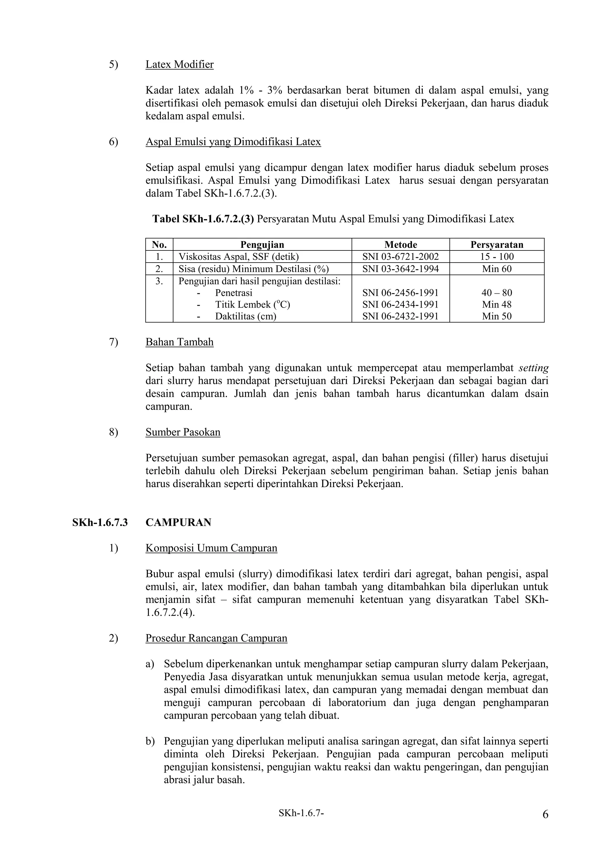 5. spek khusus slurry seal | PDF
