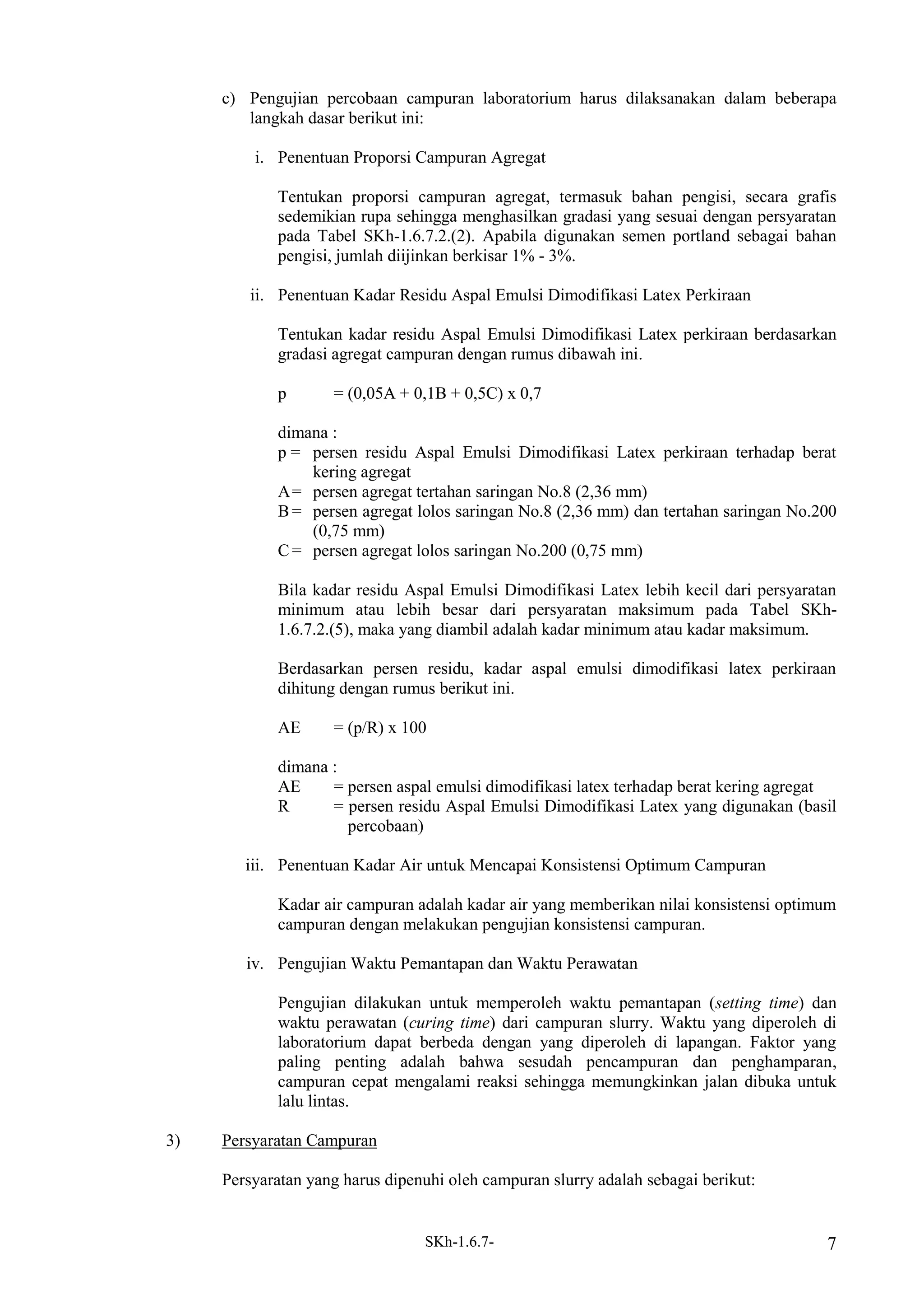 5. spek khusus slurry seal | PDF