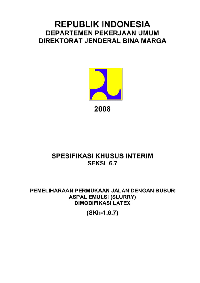 5. spek khusus slurry seal | PDF