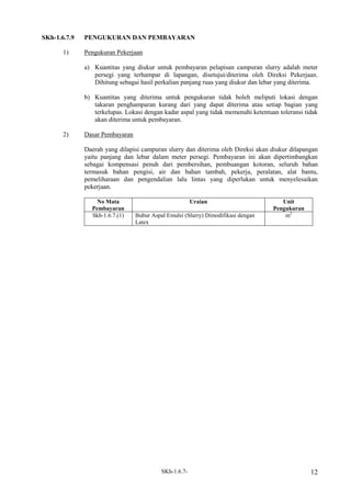 5. spek khusus slurry seal | PDF