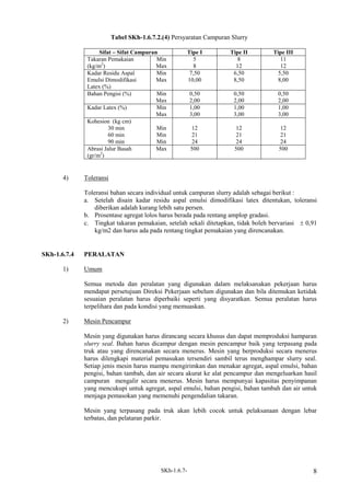 5. spek khusus slurry seal | PDF
