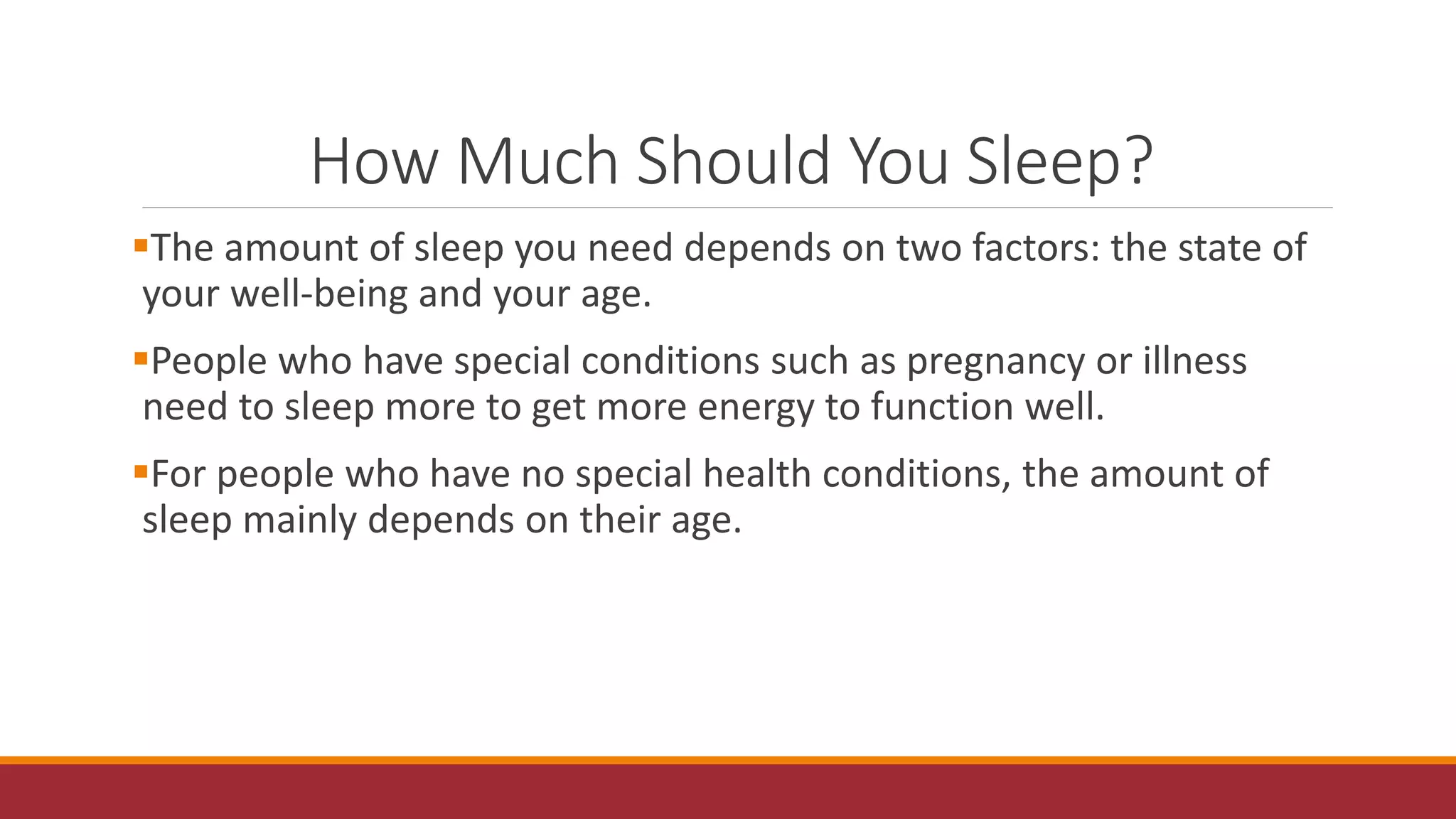 Get enough sleep to improve your physical health | PPT