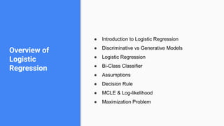 Logistic Regression | PPTX | Technology & Computing