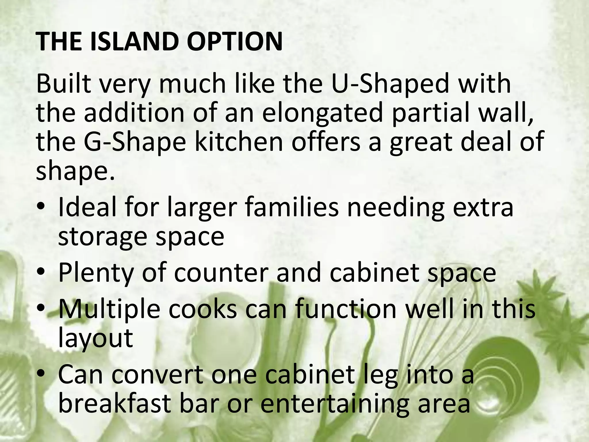 5. understanding the basic kitchen layout | PPTX
