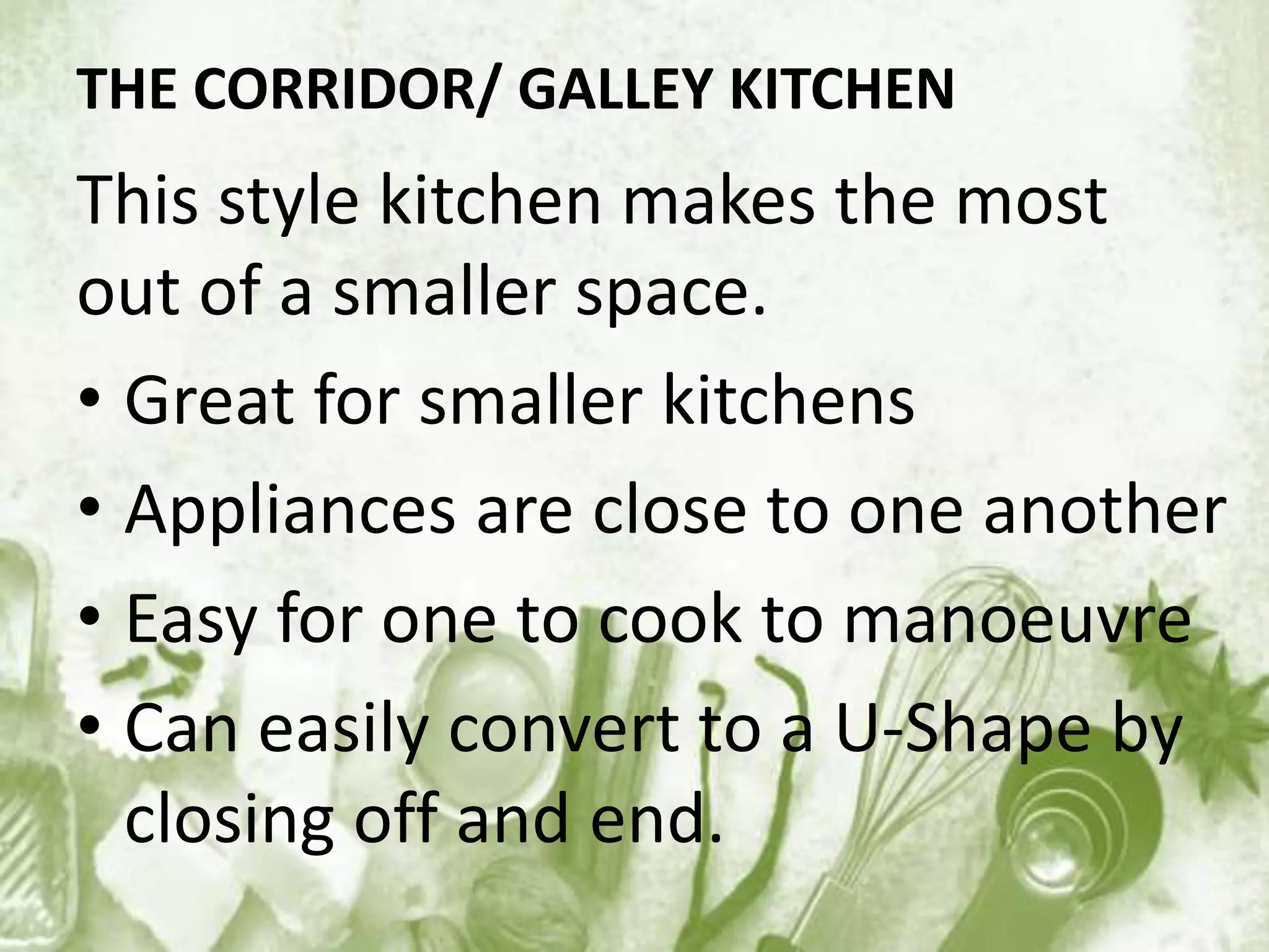 5. understanding the basic kitchen layout | PPTX