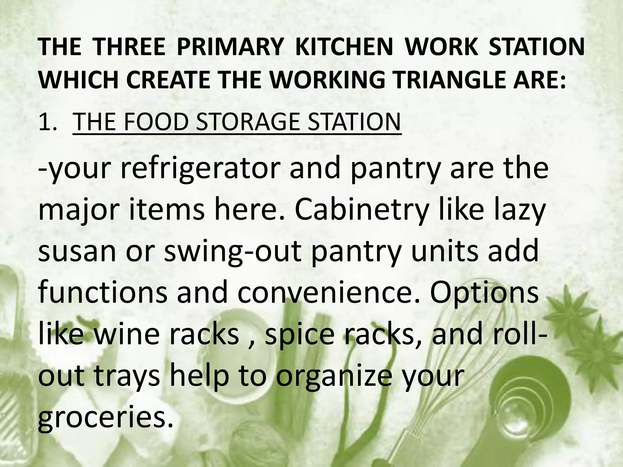 5. understanding the basic kitchen layout | PPTX