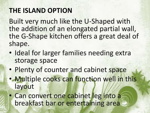 5. understanding the basic kitchen layout | PPTX