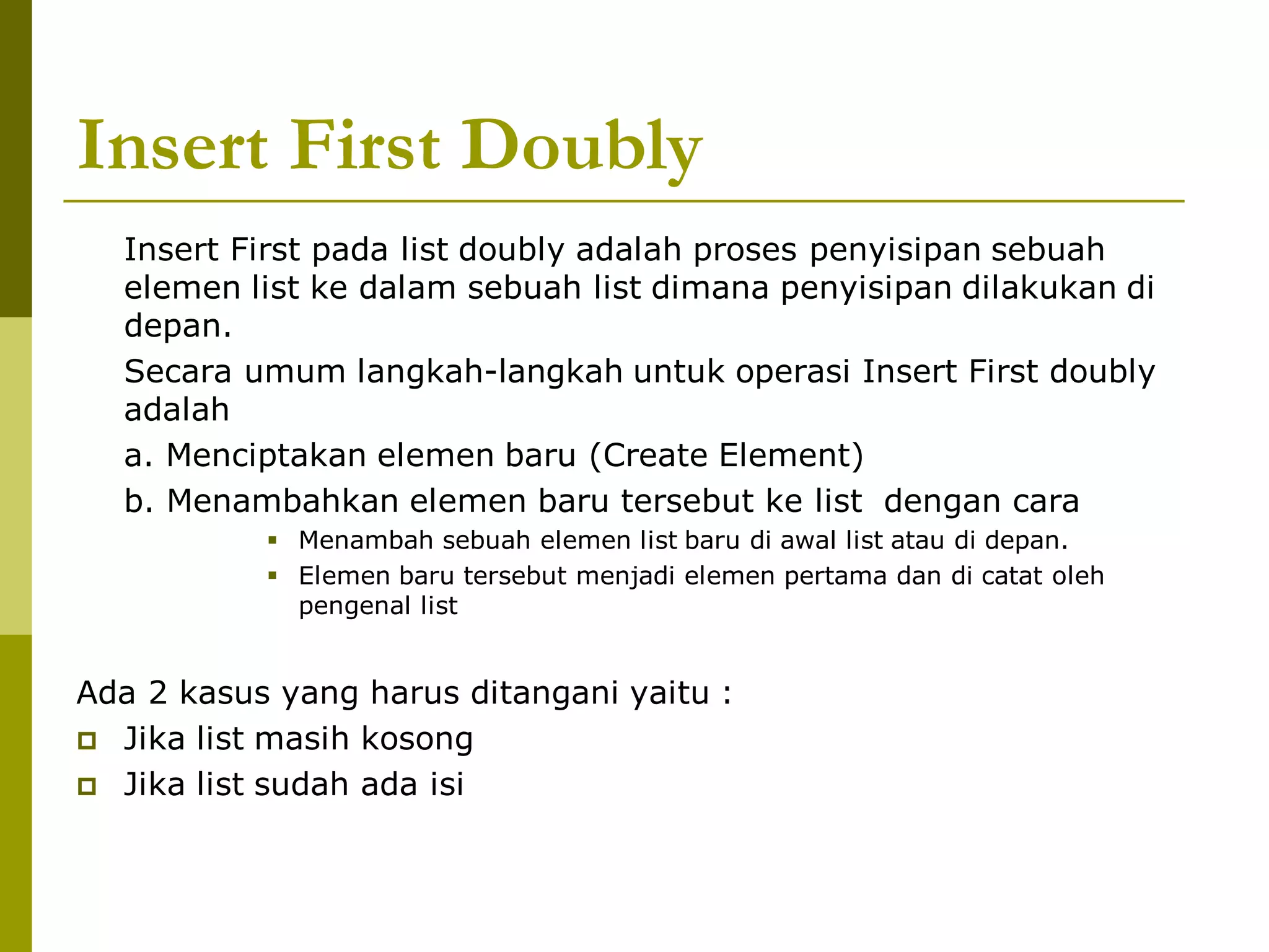 5. Doubly Linked List (Struktur Data) | PDF