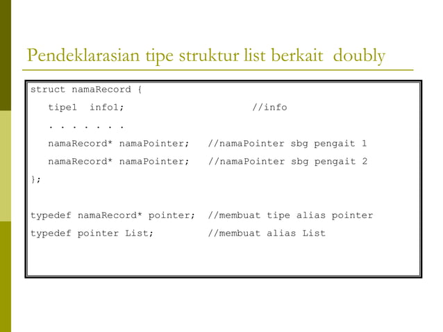 5. Doubly Linked List (Struktur Data) | PDF