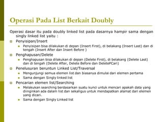 5. Doubly Linked List (Struktur Data) | PDF