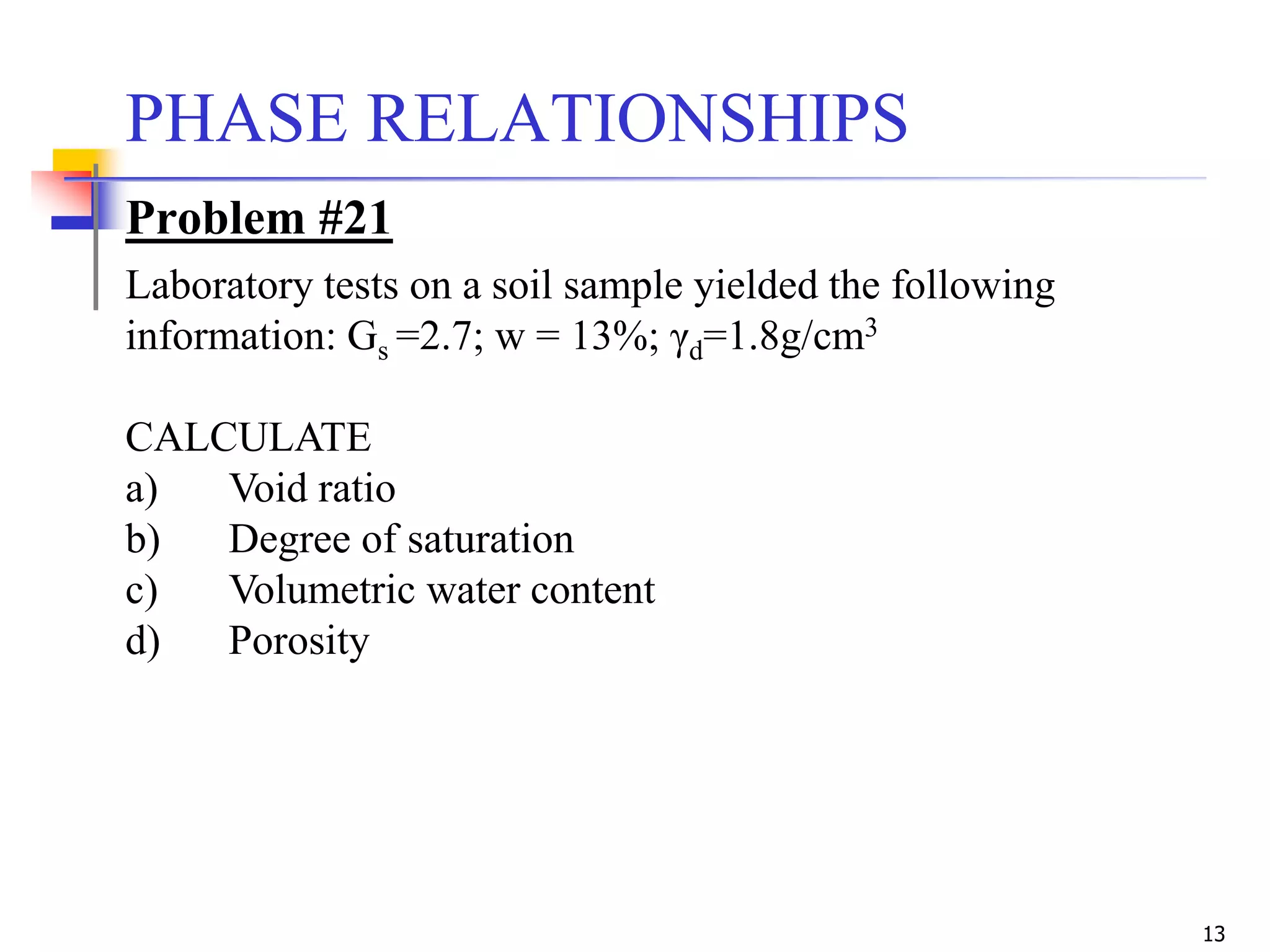 Geotechnical Engineering-I [Lec #5: Phase Relationships - Problems-2 ...