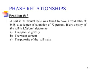 Geotechnical Engineering-I [Lec #5: Phase Relationships - Problems-2 ...