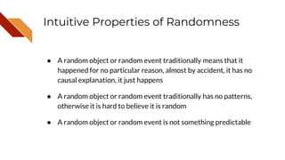 4.1 Sources of Randomness | PPTX