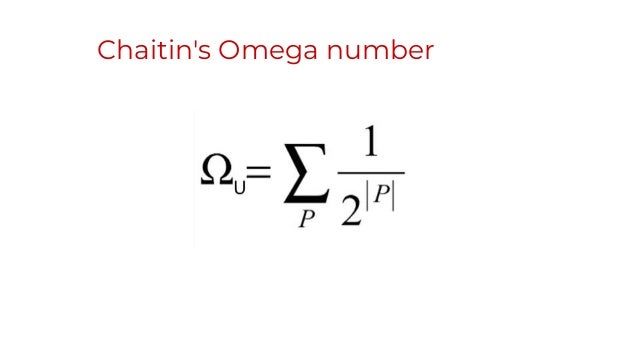 4.7: Chaitin's Omega Number