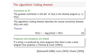 4.12: The Algorithmic Coding Theorem | PPTX