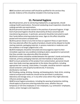 personnel,training,hygeine | PDF