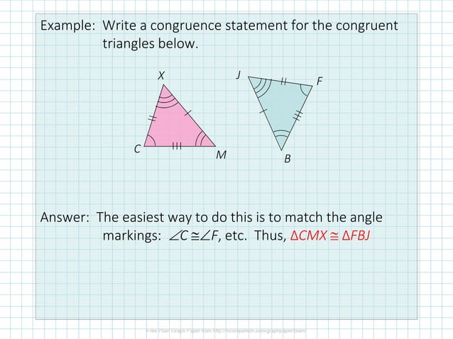 5.1 Congruent Polygons | PDF