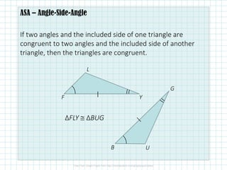 5.2 Congruent Triangle Theorems | PDF