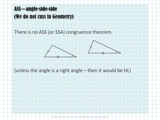 5.2 Congruent Triangle Theorems | PDF