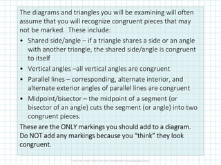 5.2 Congruent Triangle Theorems | PDF