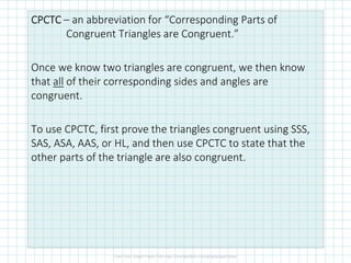 5.4 CPCTC | PDF