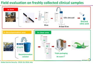 Rapid, on site, diagnosis of FMD and safe and cost-effective shipment ...