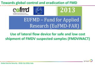 Rapid, on site, diagnosis of FMD and safe and cost-effective shipment ...