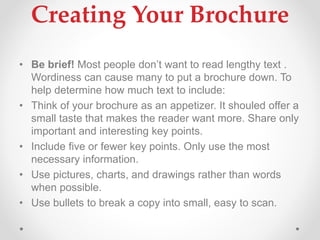 How to Create an Effective Brochure | PPTX