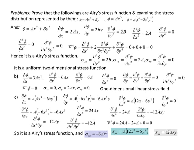 5. stress function | PDF | Physics | Science