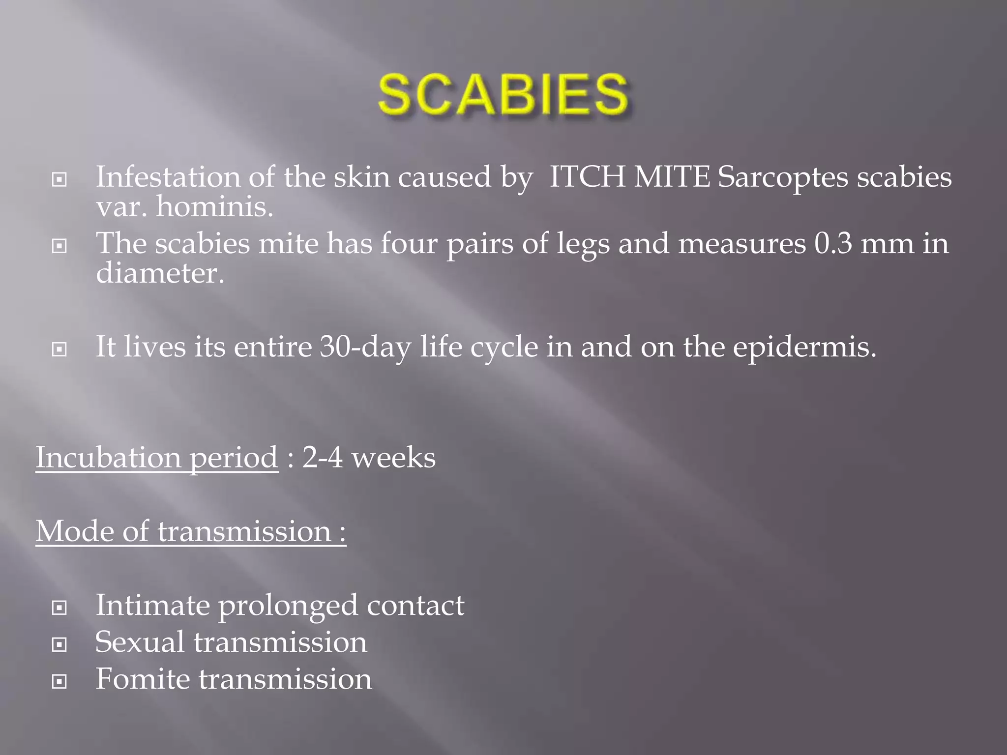 5. Scabies and pediculosis | PPTX