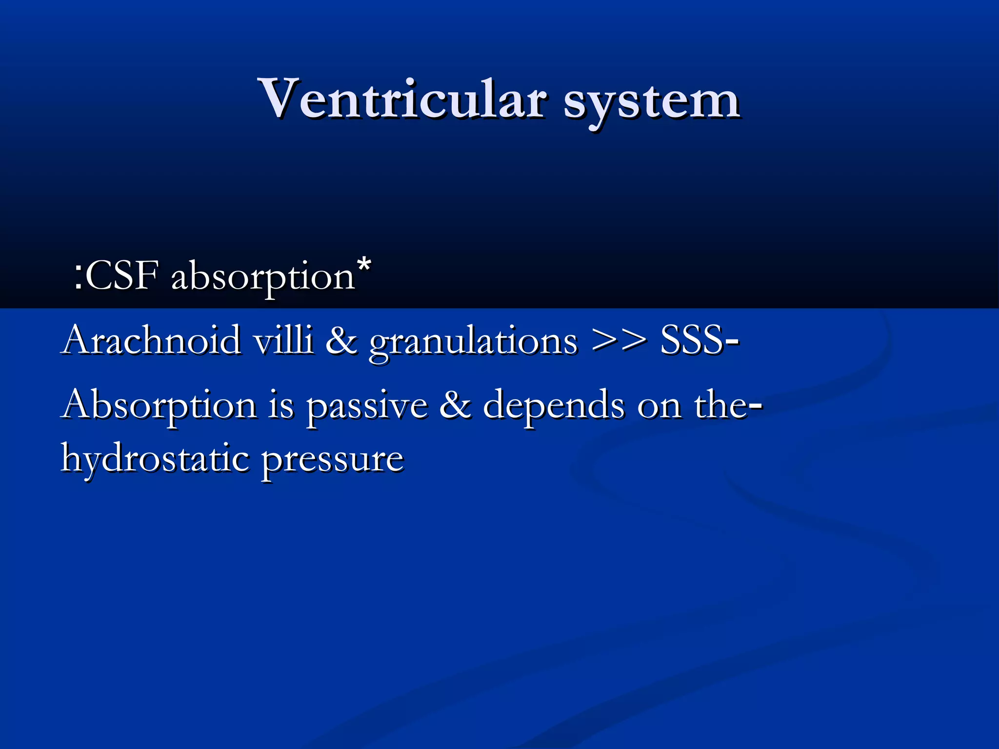 Radiological anatomy & Techniques of the Ventricular system | PPT