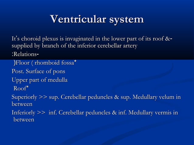 Radiological anatomy & Techniques of the Ventricular system | PPT | Brain and Nervous System ...