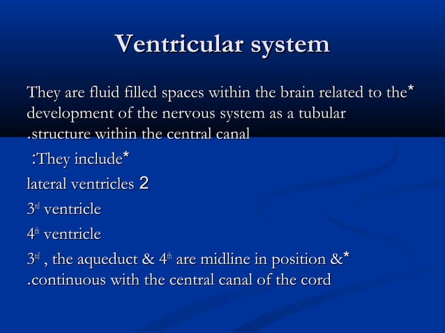 Radiological anatomy & Techniques of the Ventricular system | PPT | Brain and Nervous System ...