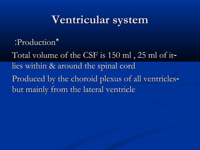 Radiological anatomy & Techniques of the Ventricular system | PPT ...