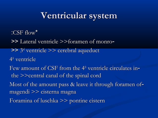 Radiological anatomy & Techniques of the Ventricular system | PPT | Brain and Nervous System ...